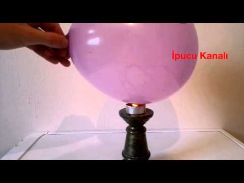 Ateşe Konulduğunda Patlamayan Balon Nasıl Yapılır?