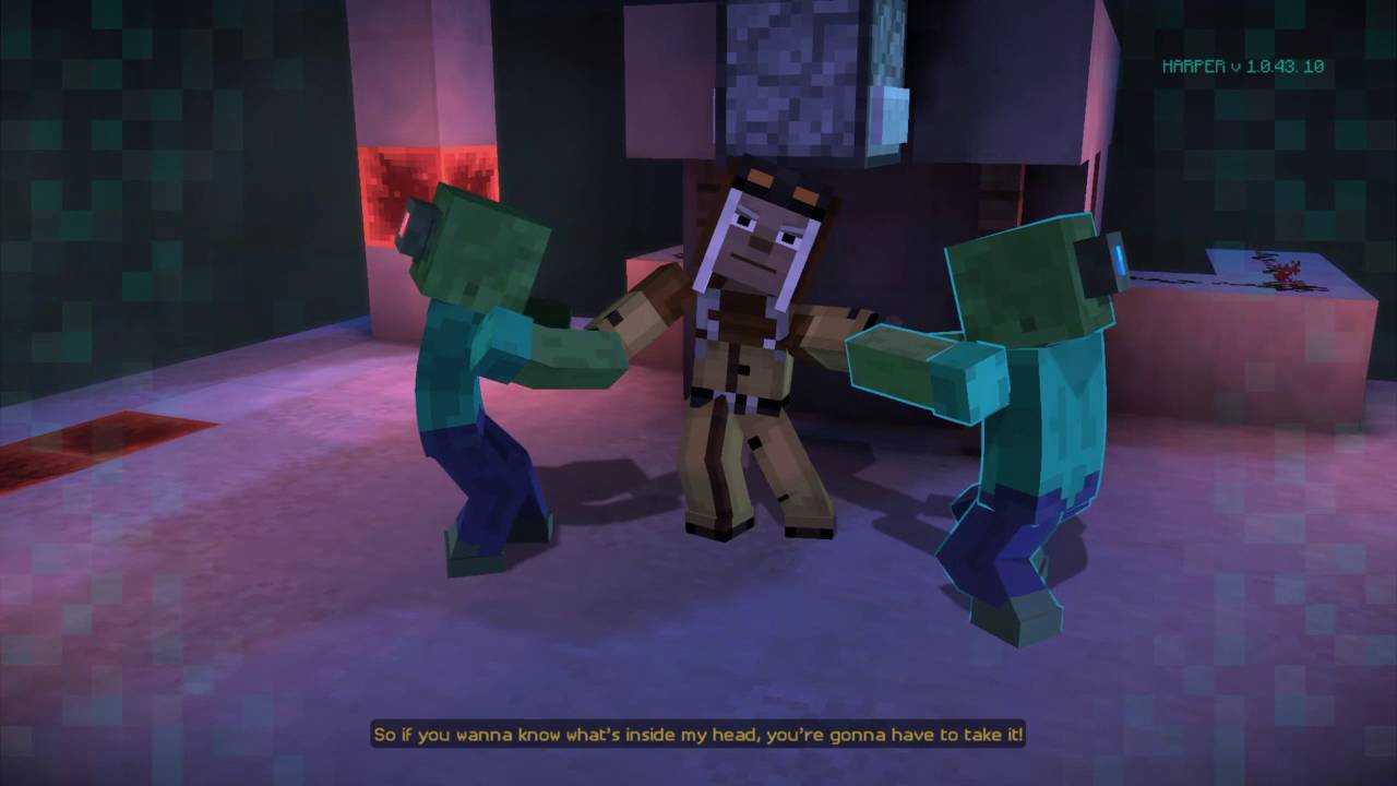 Minecraft: Story Mode episode 7 Harper's VR helmet - YouTube