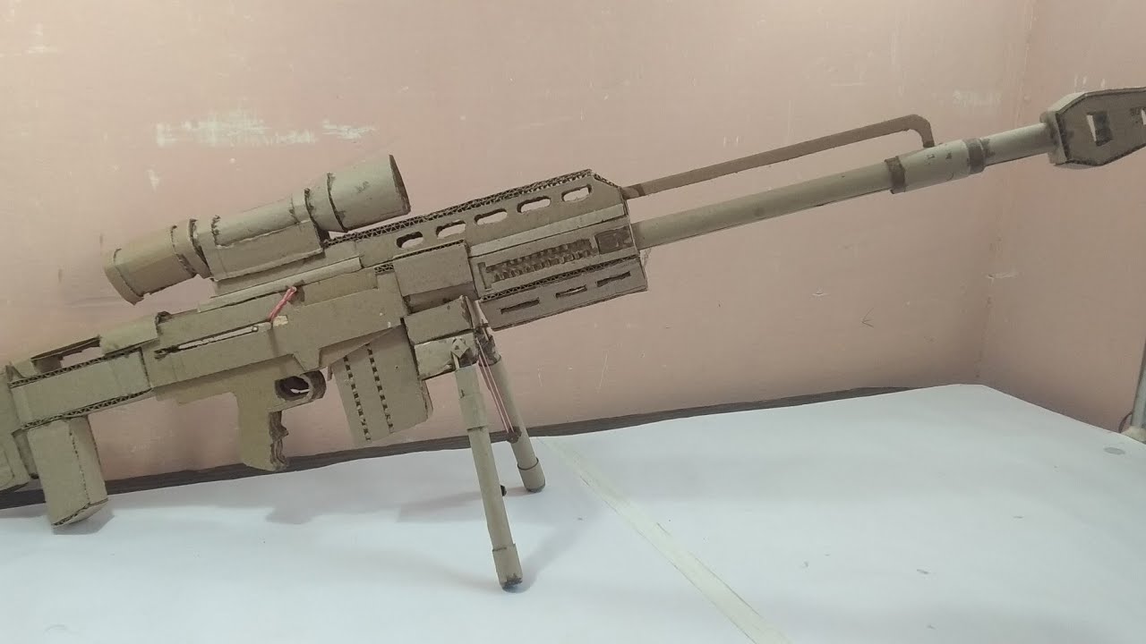 WoW Amazing ! How to make a sniper with cardboard - YouTube