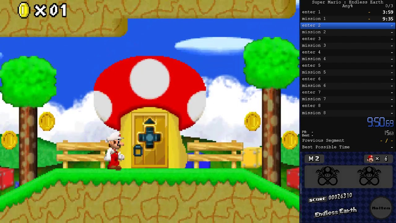 Super Mario Endless Earth first ever any% run in 2:04:58 - YouTube