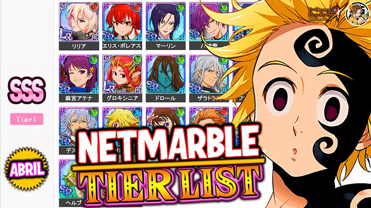 🤡¡ESTA ES la TIER LIST OFICIAL de los MEJORES PERSONAJES de 7DS!🤡 (🌸 ...