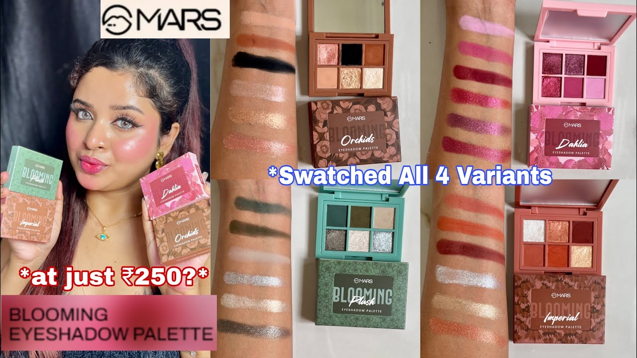 *New MARS Blooming Eyeshadow Palette All Shades Swatches & Detailed ...