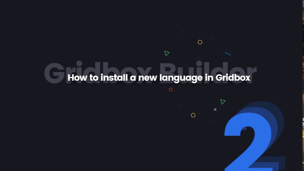 How To Install New Language In Joomla Website Builder Gridbox Youtube