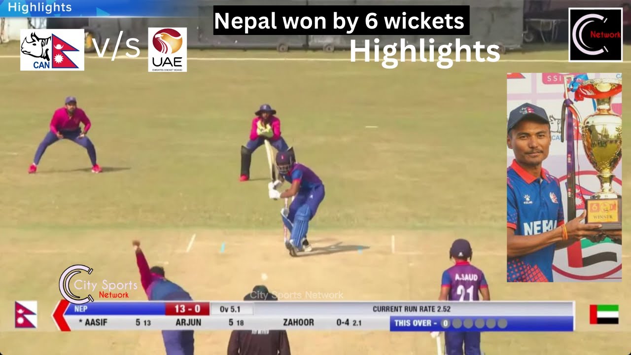 nepal-vs-uae-3rd-odi-highlights-nepal-won-by-6-wickets-youtube