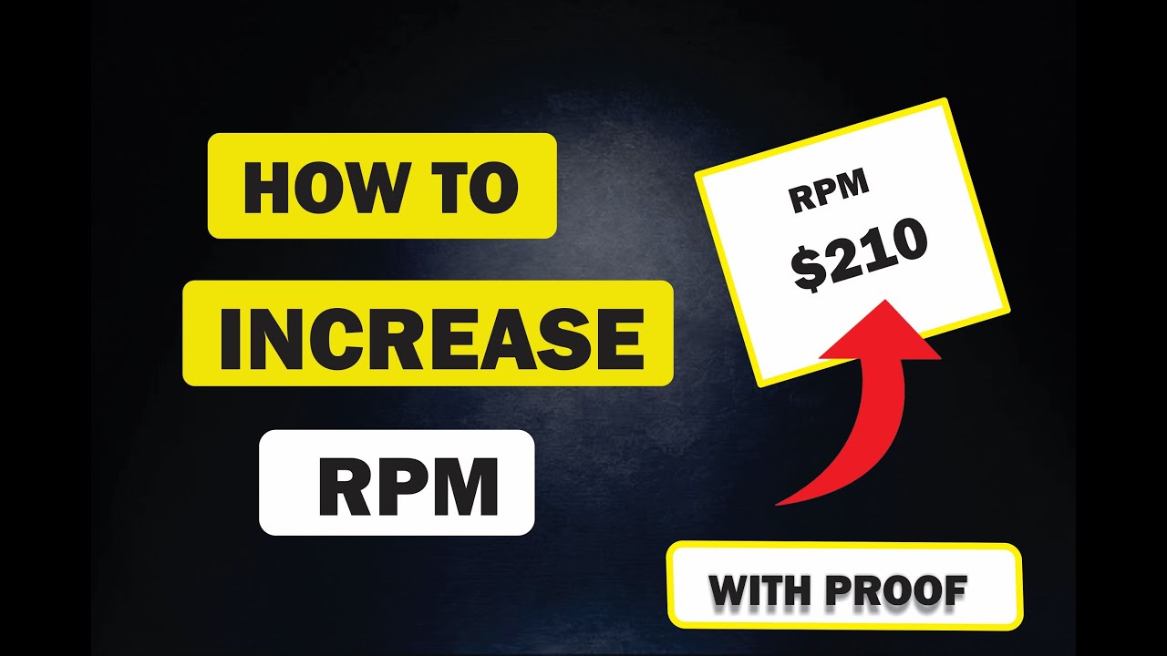 how to increase youtube revenue | how to increase RPM on youtube to 210 ...