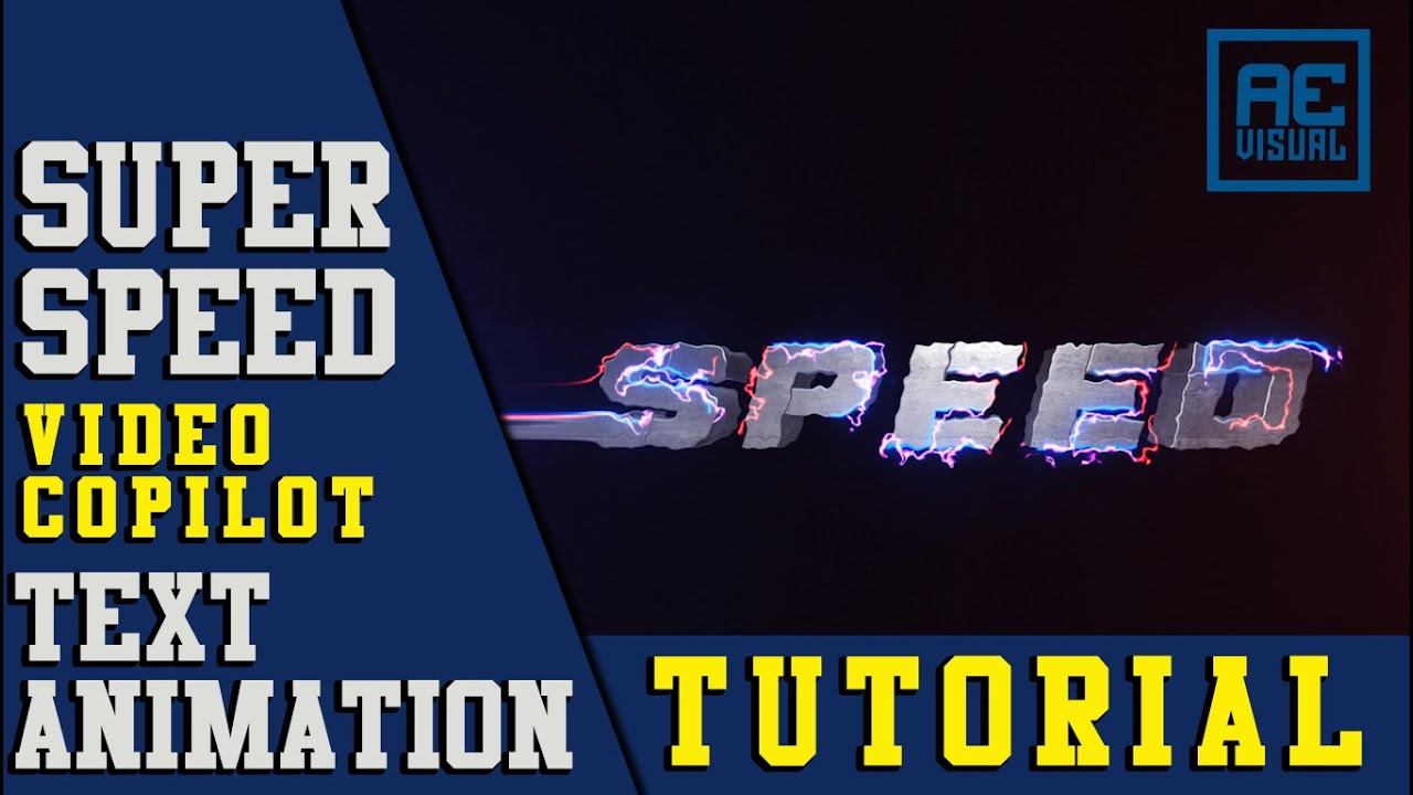 TEXT ANIMATION - SUPER SPEED VIDEO COPILOT (SABER) 2020 - YouTube