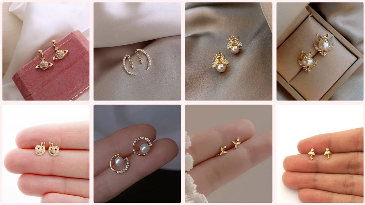 Cute Baby Gold Earrings Design Ideas/Daily Wears Earrings/Light Weight ...