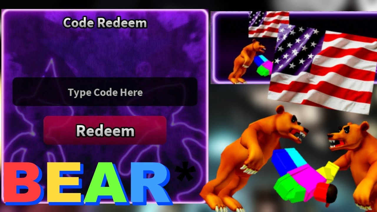 Roblox BEAR*|New Code "4JULY" - YouTube