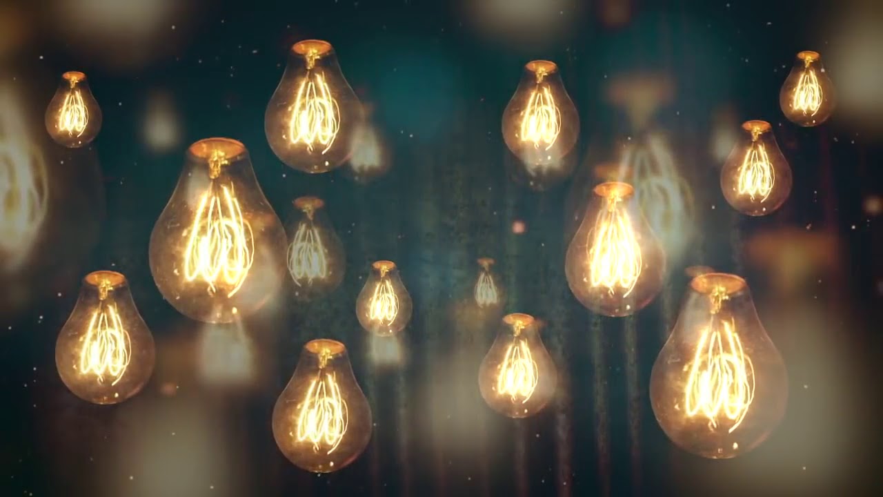 Video Lampu // Best Backround Video // Moving Vintage Light Bulbs VIDEO ...