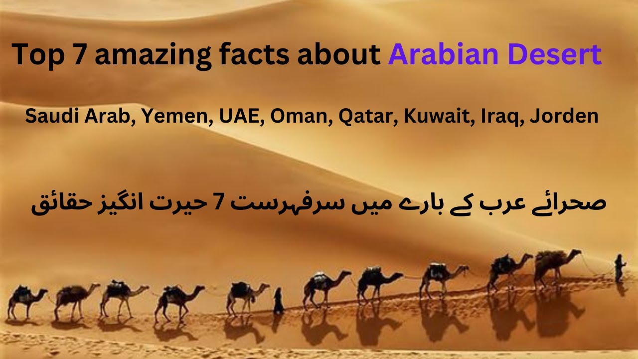 Top 7 Amazing Facts about the Arabian desert, Top 7 Facts Arabian ...