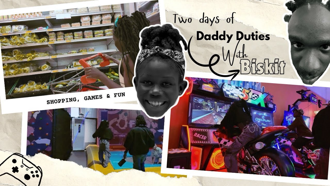 Two days of Daddy Duties with Biskit…(shopping, fun and games) - YouTube