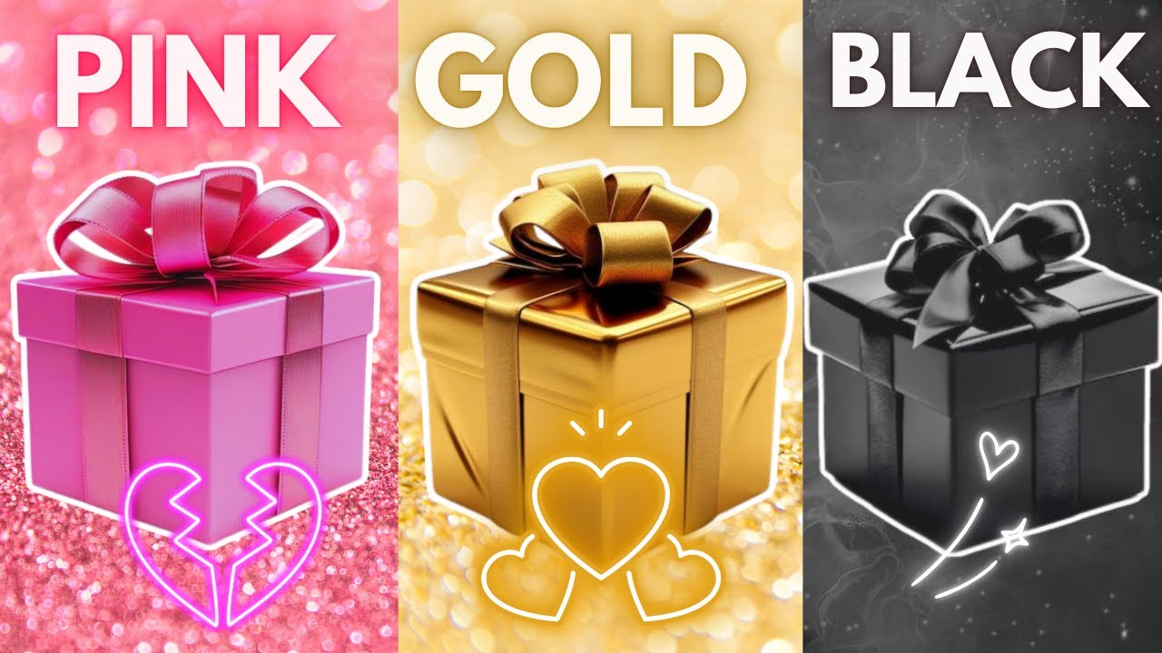 Choose Your Gift! Pink, Gold, Black | How Lucky Are You? | 3 gift ...