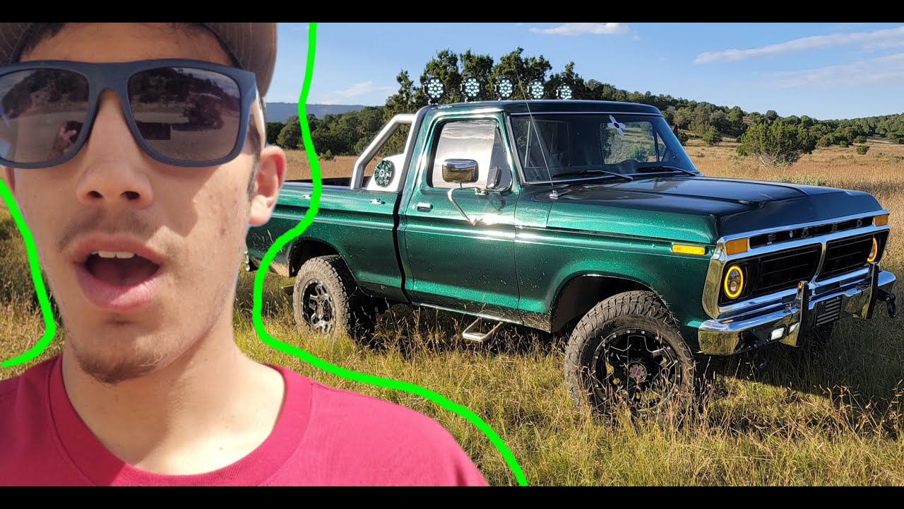 Off road in a restored square body!!! - YouTube