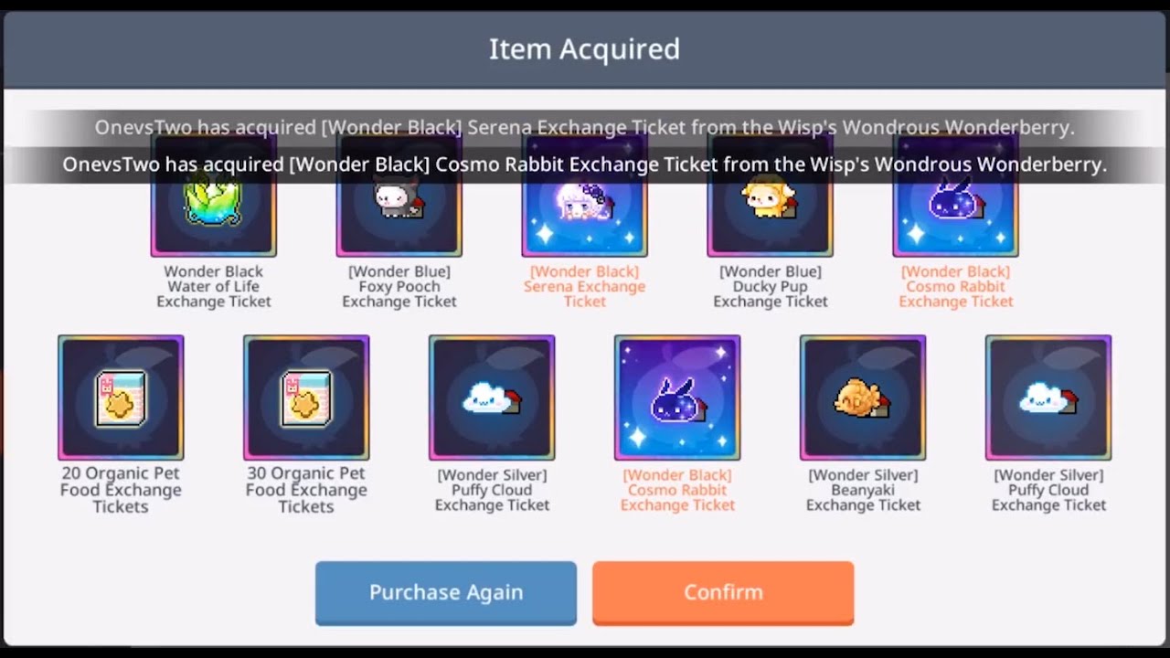 Maplestory M - ENHANCING EMBLEMS + 2.5K DIAMOND WONDERPETS PULL ...