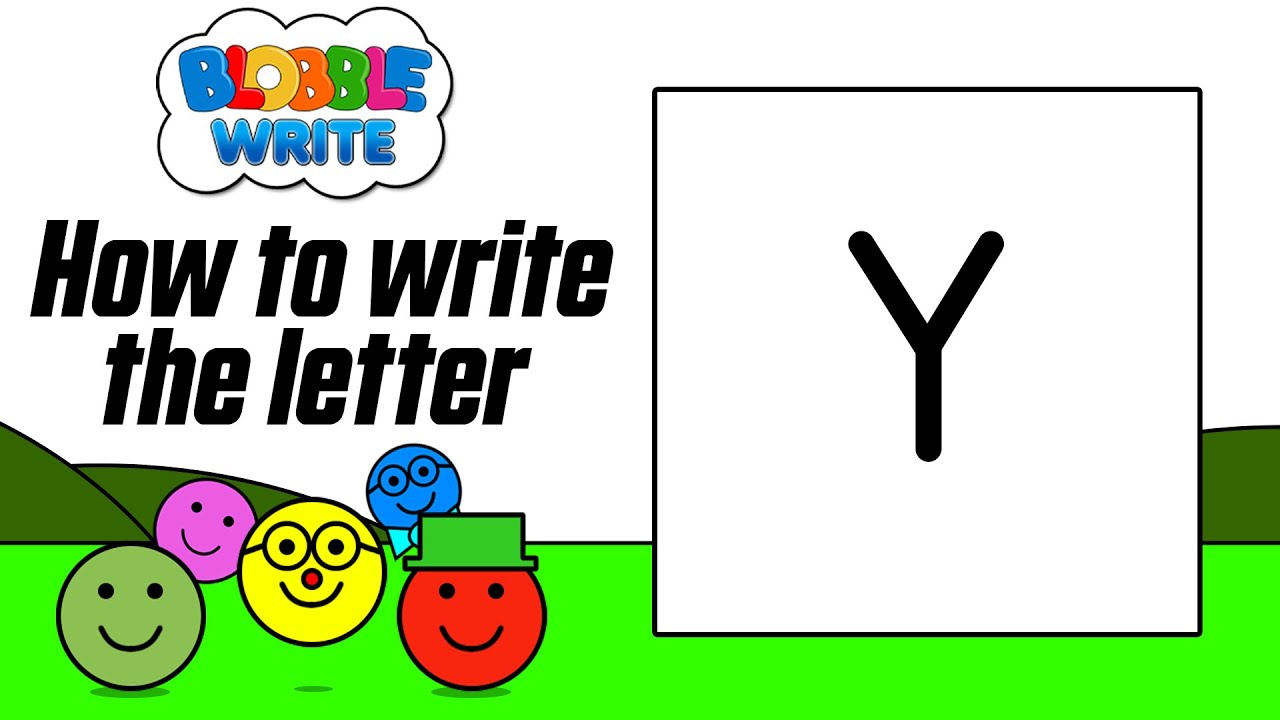 How to write a capital Y - YouTube