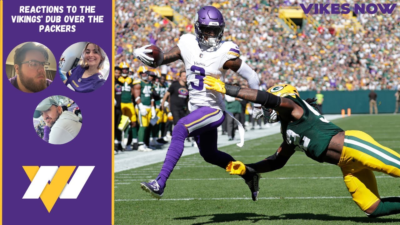 Reactions to the Vikings' Dub over the Packers - YouTube