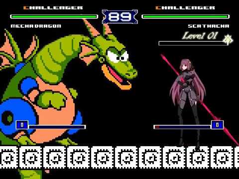 MUGEN Request? - Mecha Dragon (vore) vs Scathacha - part 2