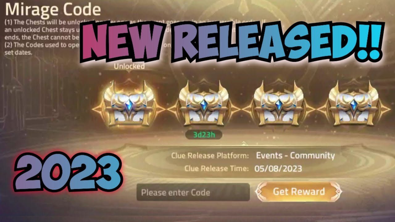 NEW RELEASE CODE 💙 - Mirage Code | Mobile Legends: Adventure - YouTube