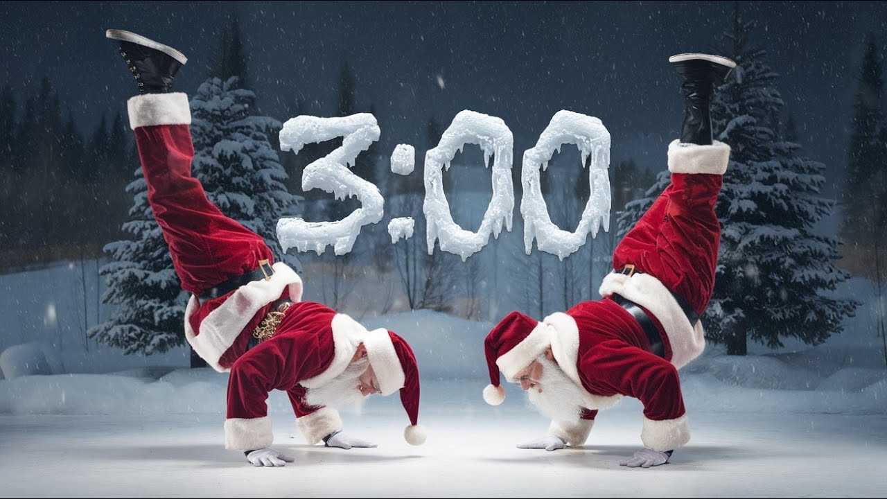 Santa Dance for 3 Minutes With Xmas Songs #timertopia - YouTube