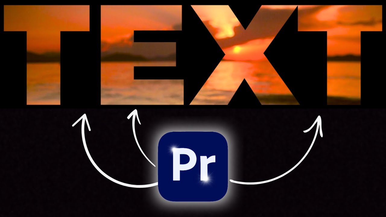 How to Place a Video Inside Text in Premiere Pro - YouTube