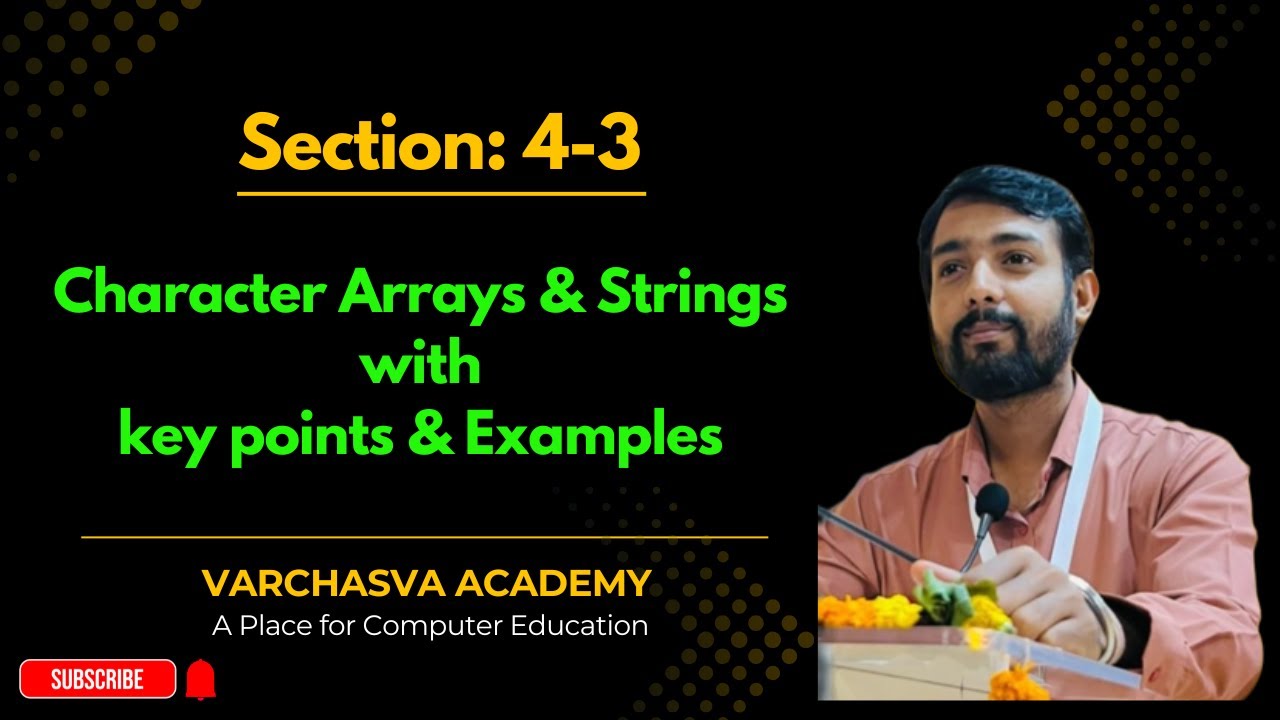 C++ Strings Tutorial | Char Array vs String Explained with Programs ...