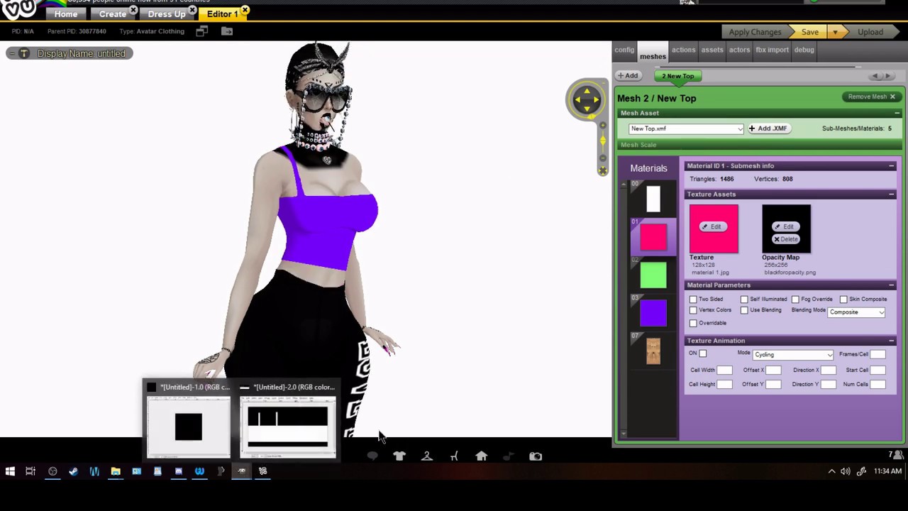 IMVU Developer tutorial Opacity 101 - YouTube