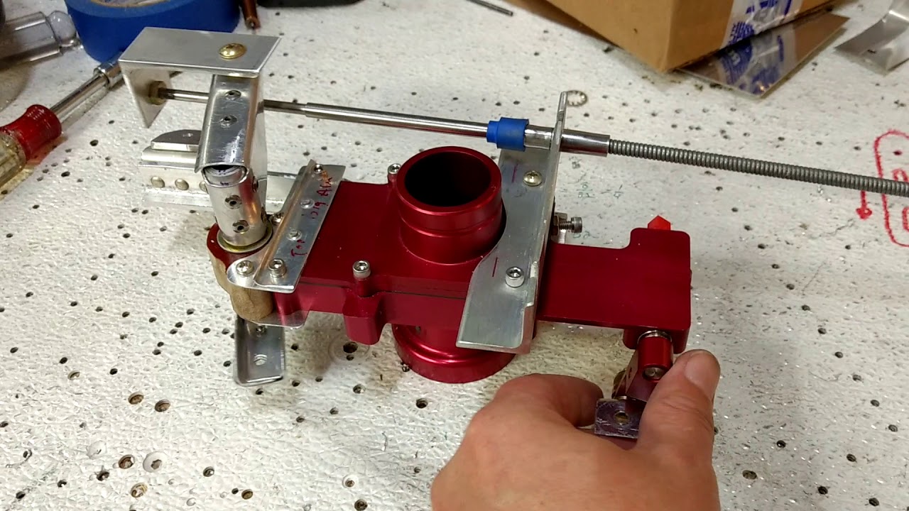 Aerocarb mixture reverse bellcrank - YouTube