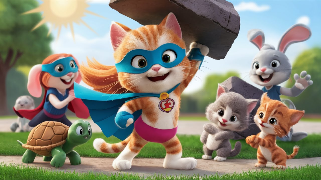 Super Kitty and the Great Playground Rescue! BedTime stoyr| Kids ...