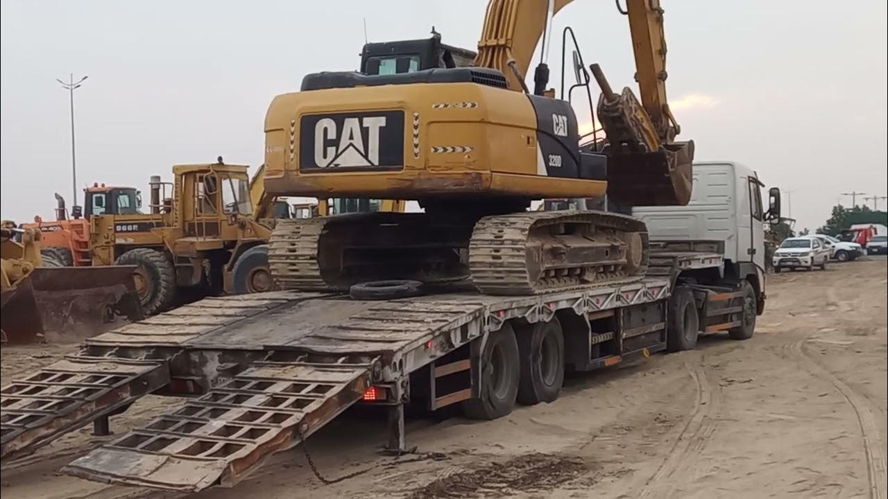 Check the procedure of loading and unloading the excavator in this ...