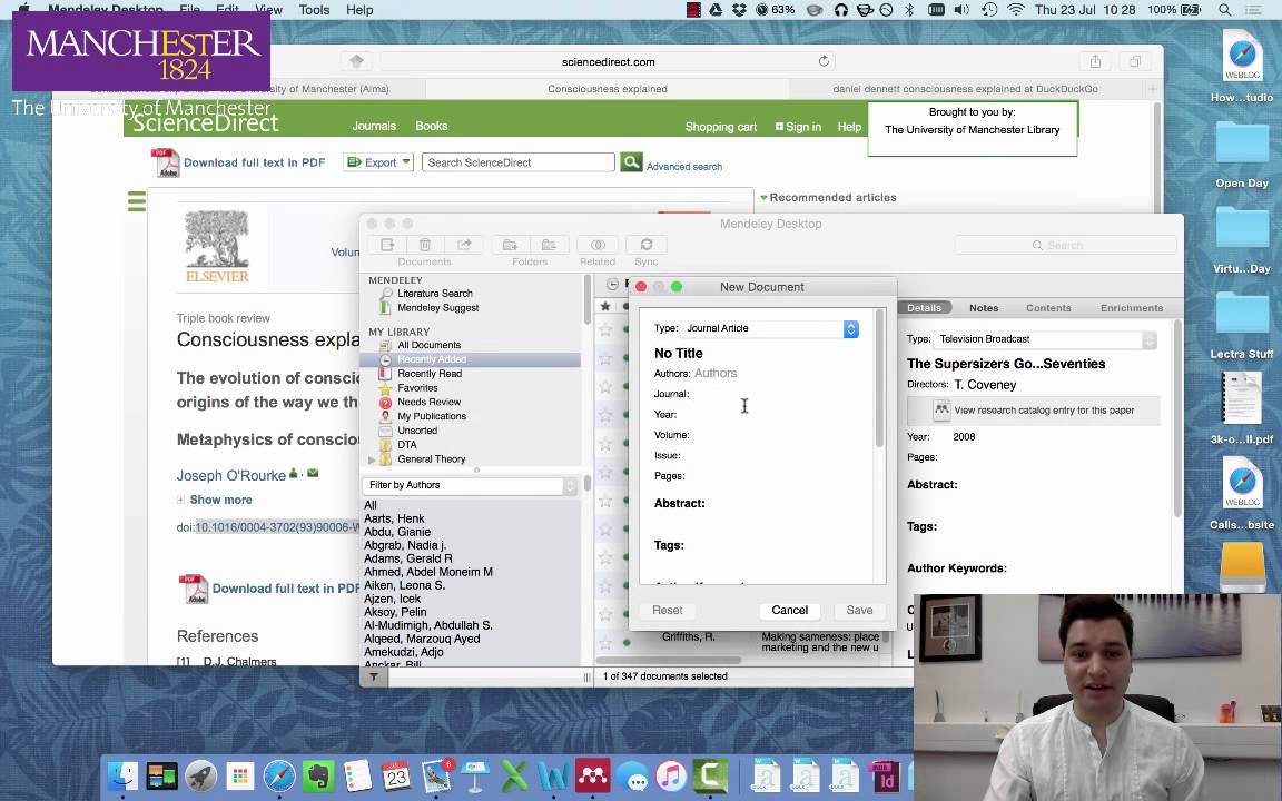 How to use DOI in Mendeley | Design eLearning Tutorials - YouTube