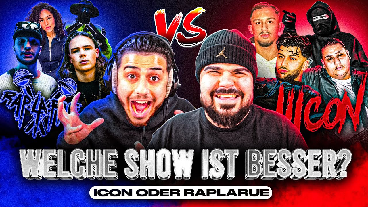 ICON 5 VS. RAPLARUE 😱 WAS IST DIE BESSERE RAPSHOW?! 🤯 Straßenumfrage ...