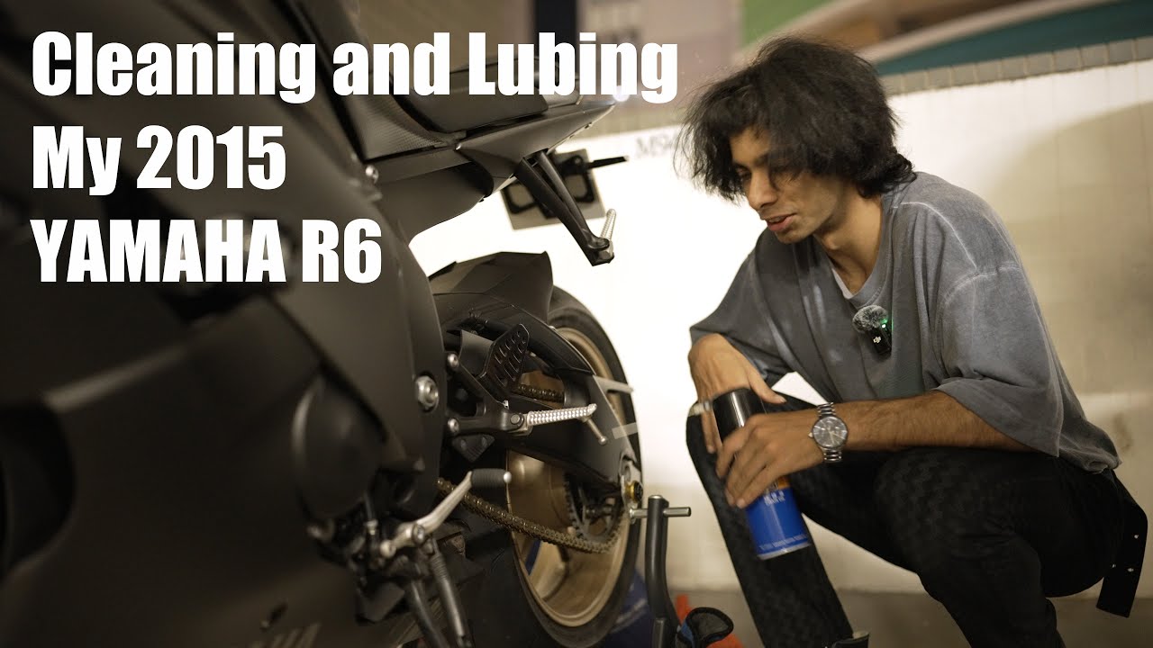 Properly cleaning My Motorcycle Chain - Yamaha R6 - YouTube