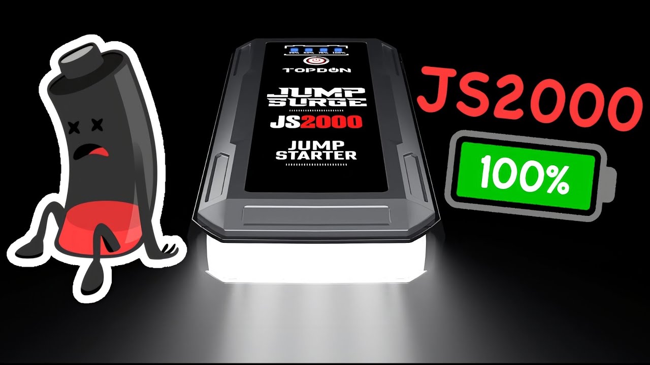 🚨 AFFORDABLE JUMP STARTER JS2000 TOPDON 🔋 - YouTube