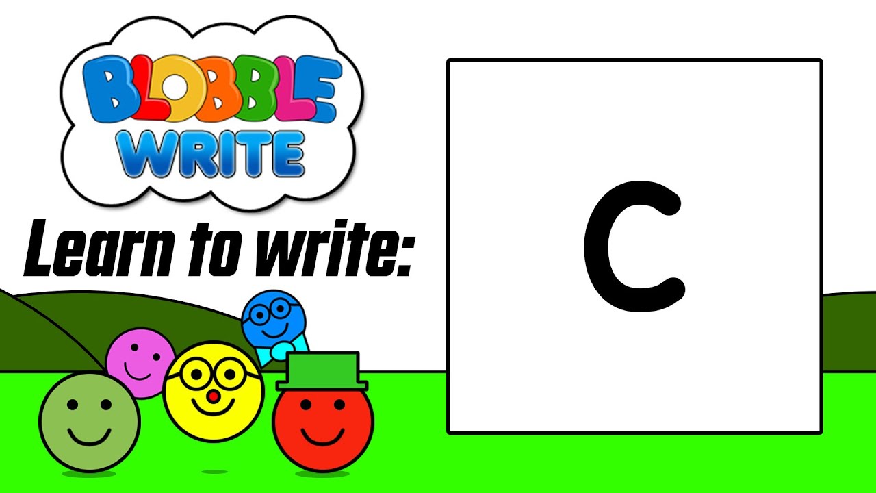 How to write the letter c - YouTube