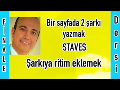 📑 Finale staves setting bir sayfada iki şarkı yazmak şarkıya ritim ekleme şarkıyı sayfaya sığdırmak