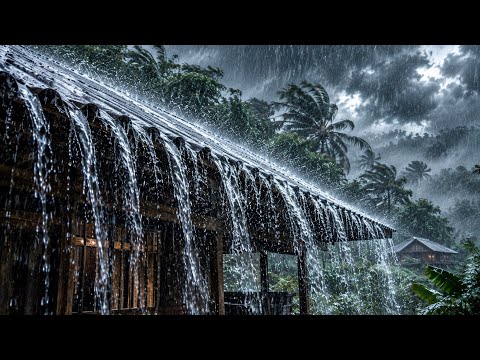 %99 Hızlıca Uykuya Dalın! Şiddetli Yağmur, Fırtına Rüzgarı ve Güçlü Gök Gürültüsü ⛈️ (Reklamsız)