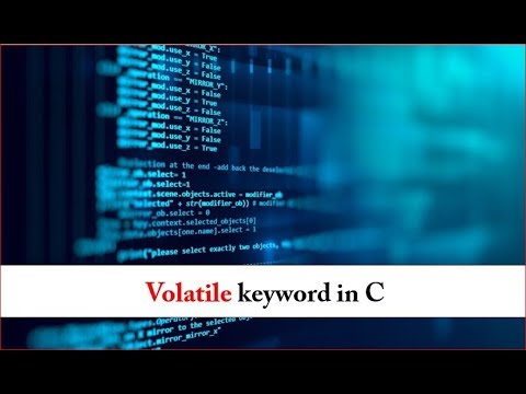 C keyword_part3_Volatile keyword(عربي) - YouTube