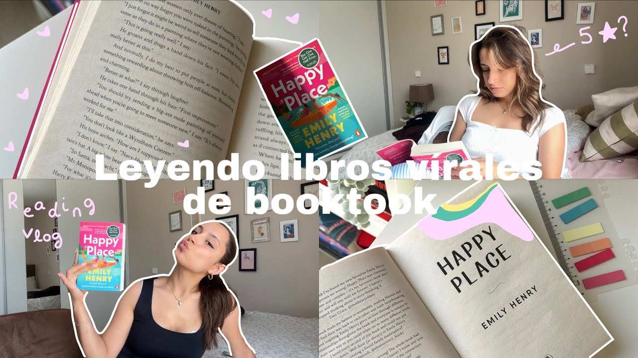 Leyendo libros virales de booktok ⭐️🏝️🏺(HAPPY PLACE, LUGAR FELIZ, Emily ...