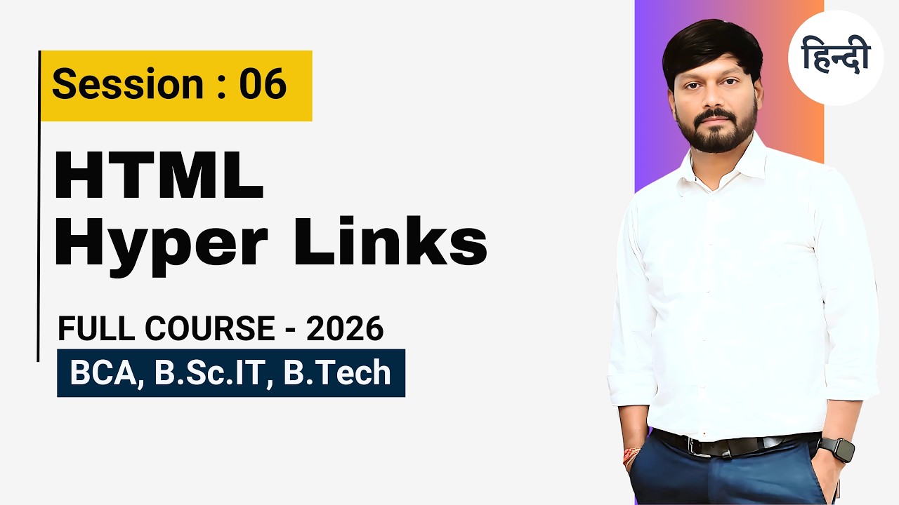 HTML Hyper Links | Internal & External Link Creation | By Prof. Ravi ...