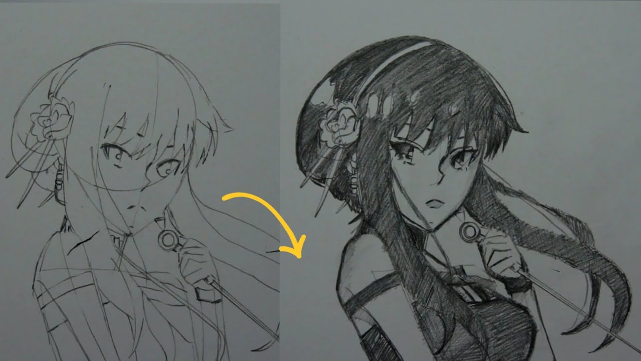Cara menggambar anime [ Yor " Thorn Princess " Forger From Spy X Family ...