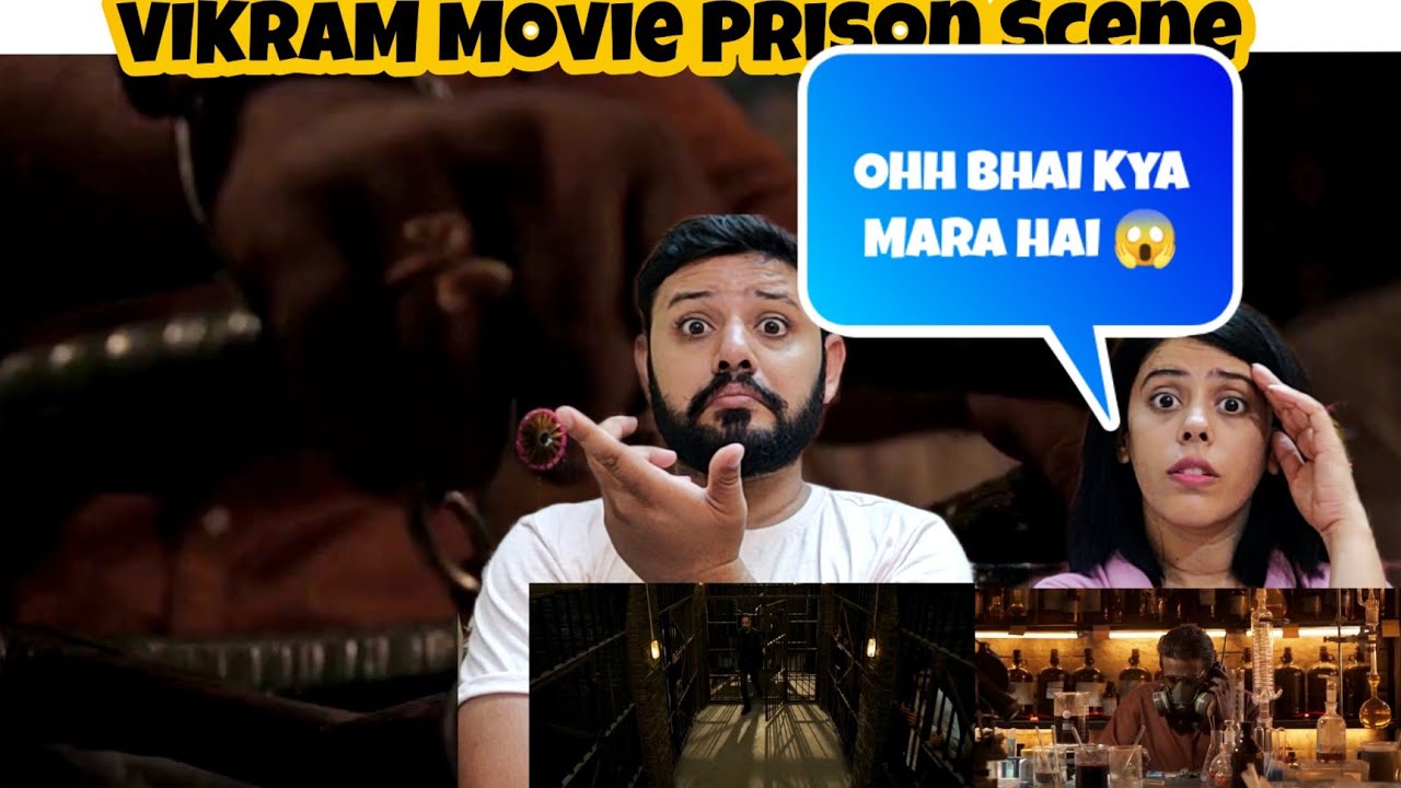 VIKRAM Movie Scene Part 8 | MASS Prison Fight | Kaithi Movie Connection ...