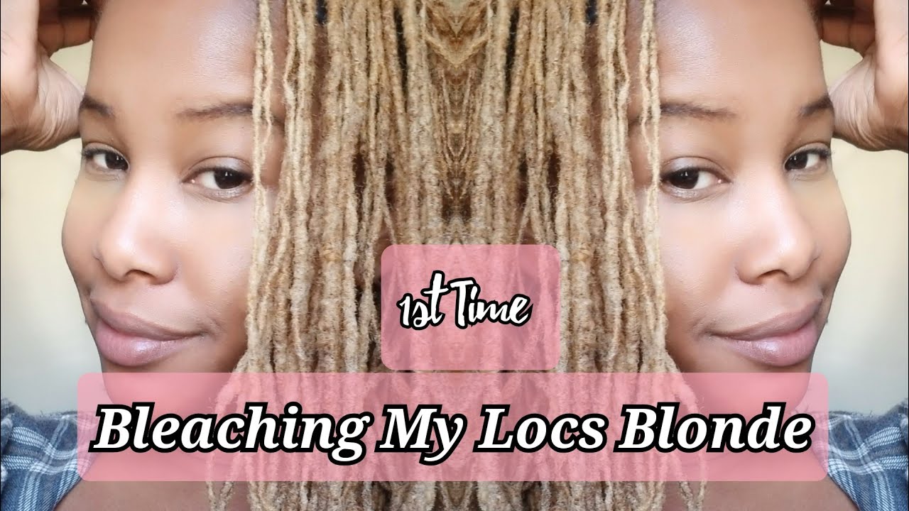 Bleaching My Locs Blonde 😲😍 - Full Process (Fixing a Disaster) - YouTube