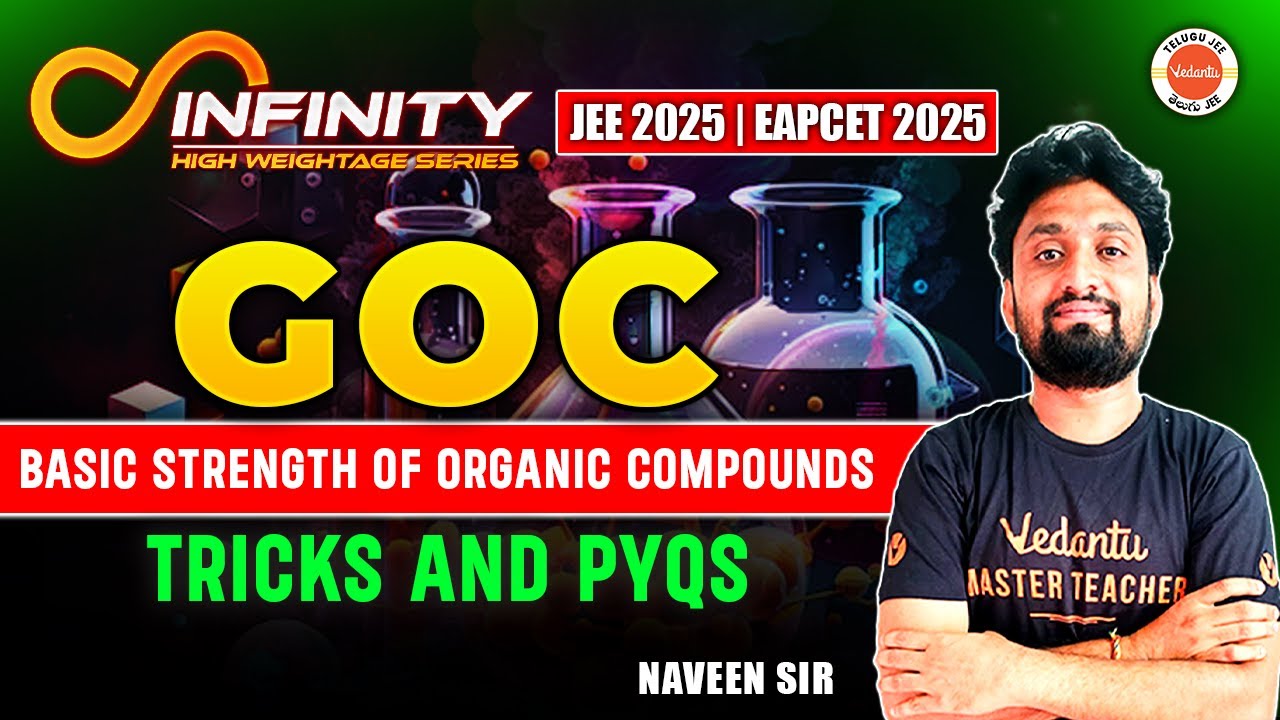 GOC - Basic Strength Of Organic Compounds | Tricks & PYQs | JEE EAPCET ...