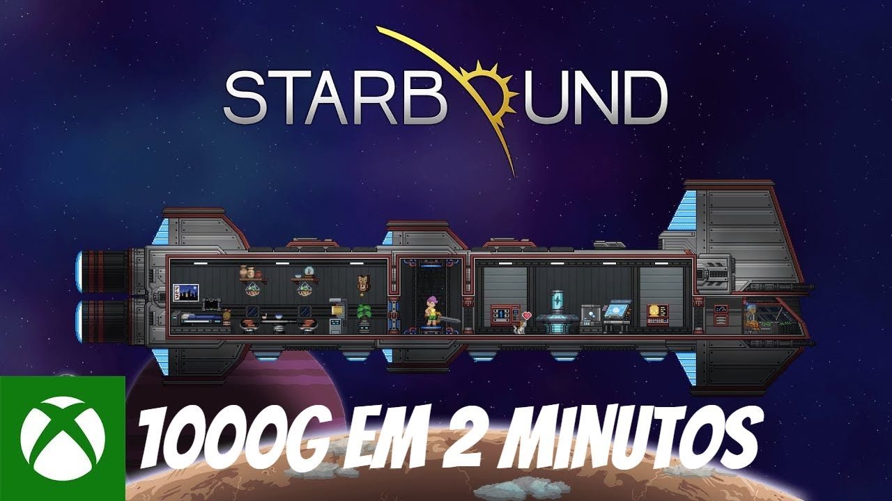 Starbound (PC) - 1000G em 2 Minutos - Xbox Game Pass - YouTube