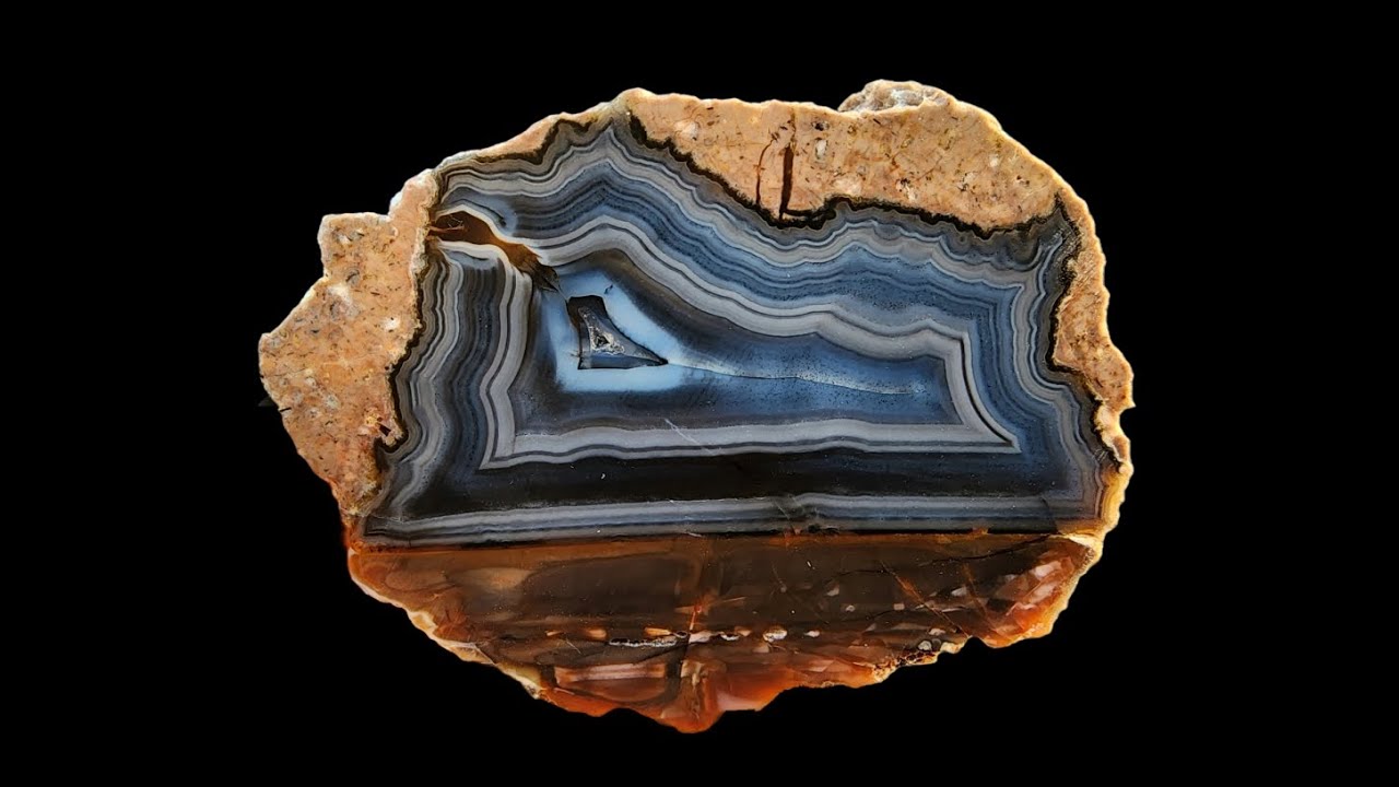 Rough Rocks for Lapidary & Collectible- Blue Fortification Agate - YouTube