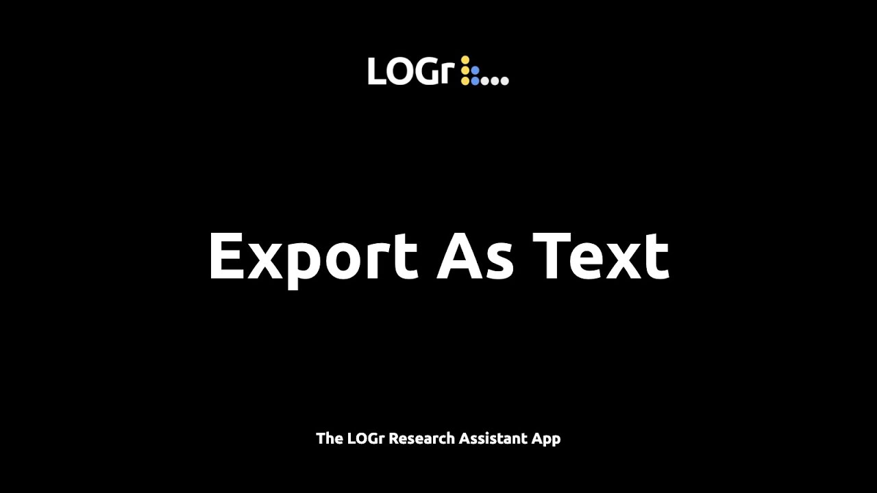07- How To Export As Text - YouTube