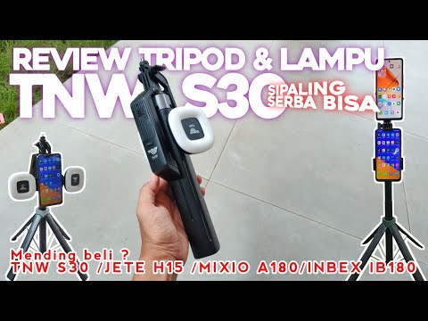TNW S30 Tripod & Light Review | Cheap Strong Tripod | Cheap Good Smartphone Selfie Stick