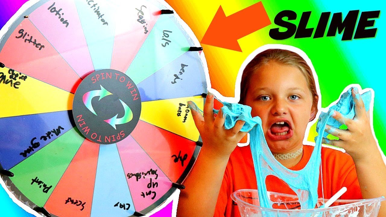 MYSTERY Wheel of Slime Challenge - YouTube