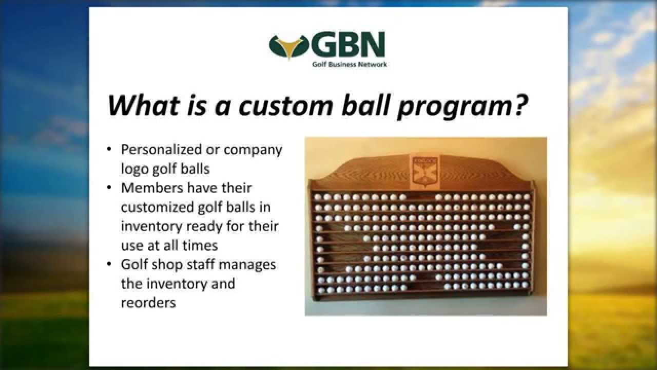 GBN Webinar Custom Ball Program - YouTube