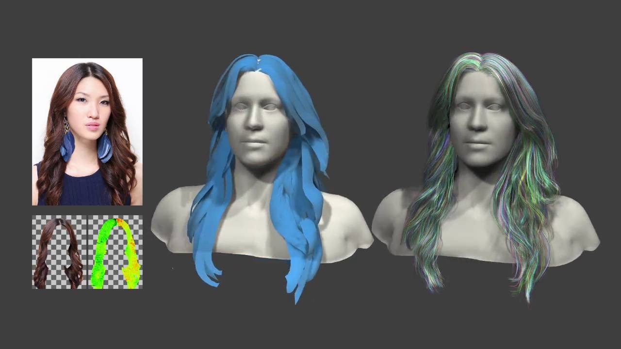 AutoHair: Fully Automatic Hair Modeling from A Single Image - YouTube